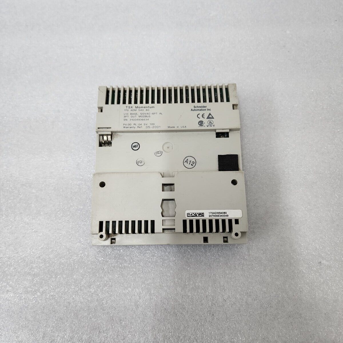 SCHNEIDER AUTOMATION 170 ADM 540 80 I/O BASE MODULE - Inmateto