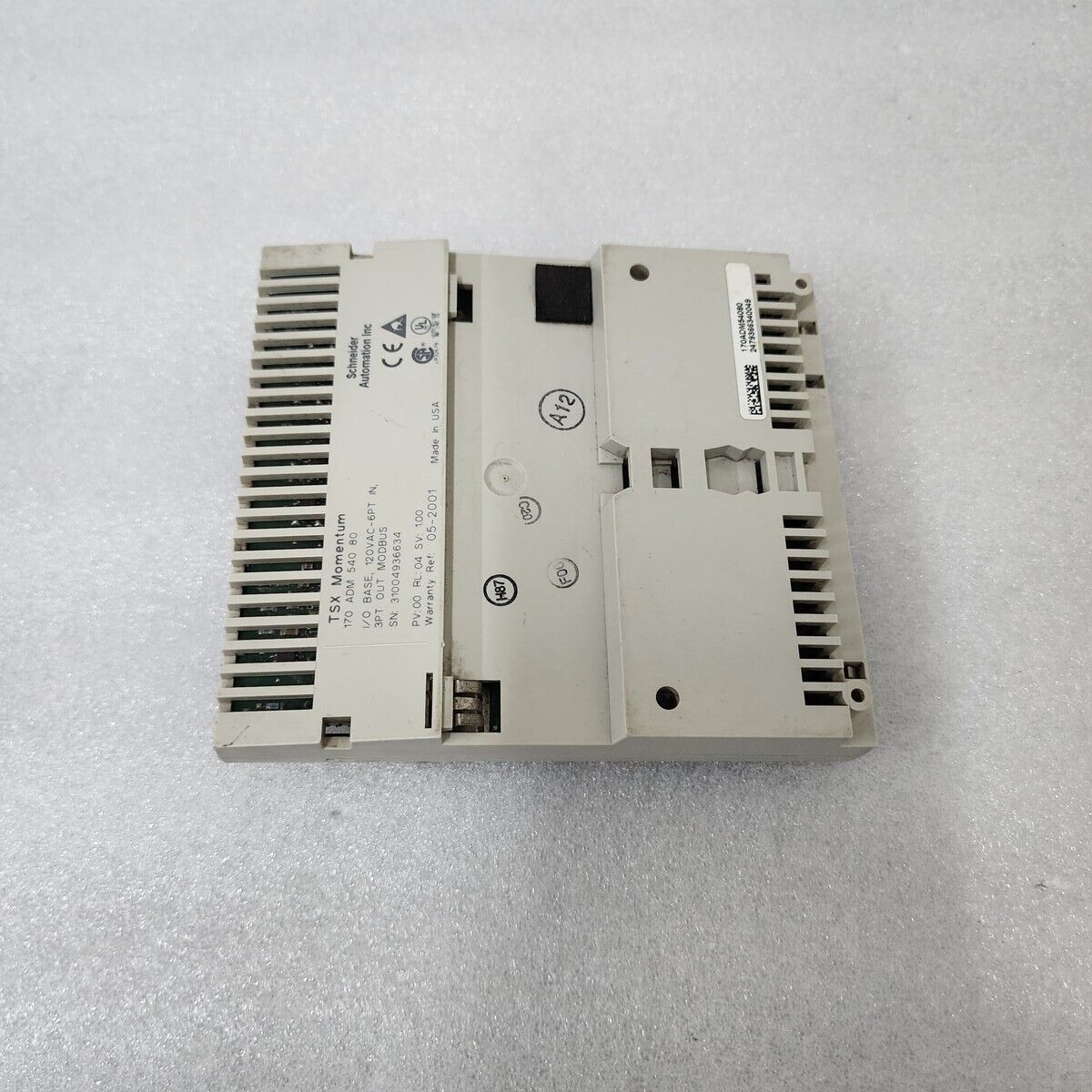 SCHNEIDER AUTOMATION 170 ADM 540 80 I/O BASE MODULE - Inmateto